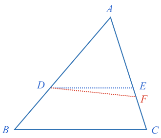 Parallel Split of a Triangle Proof